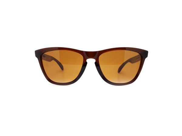 Oakley Frogskins Polished Rootbeer 24 303 Sunglasses with Bronze Lenses ...